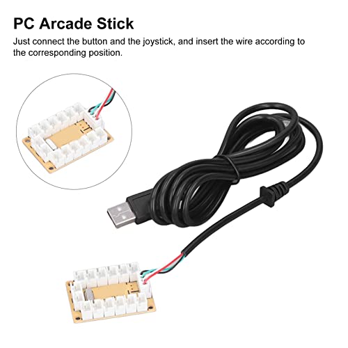 Shanrya PC Arcade Stick, Multipurpose Accessories Arcade Stick for Game Halls