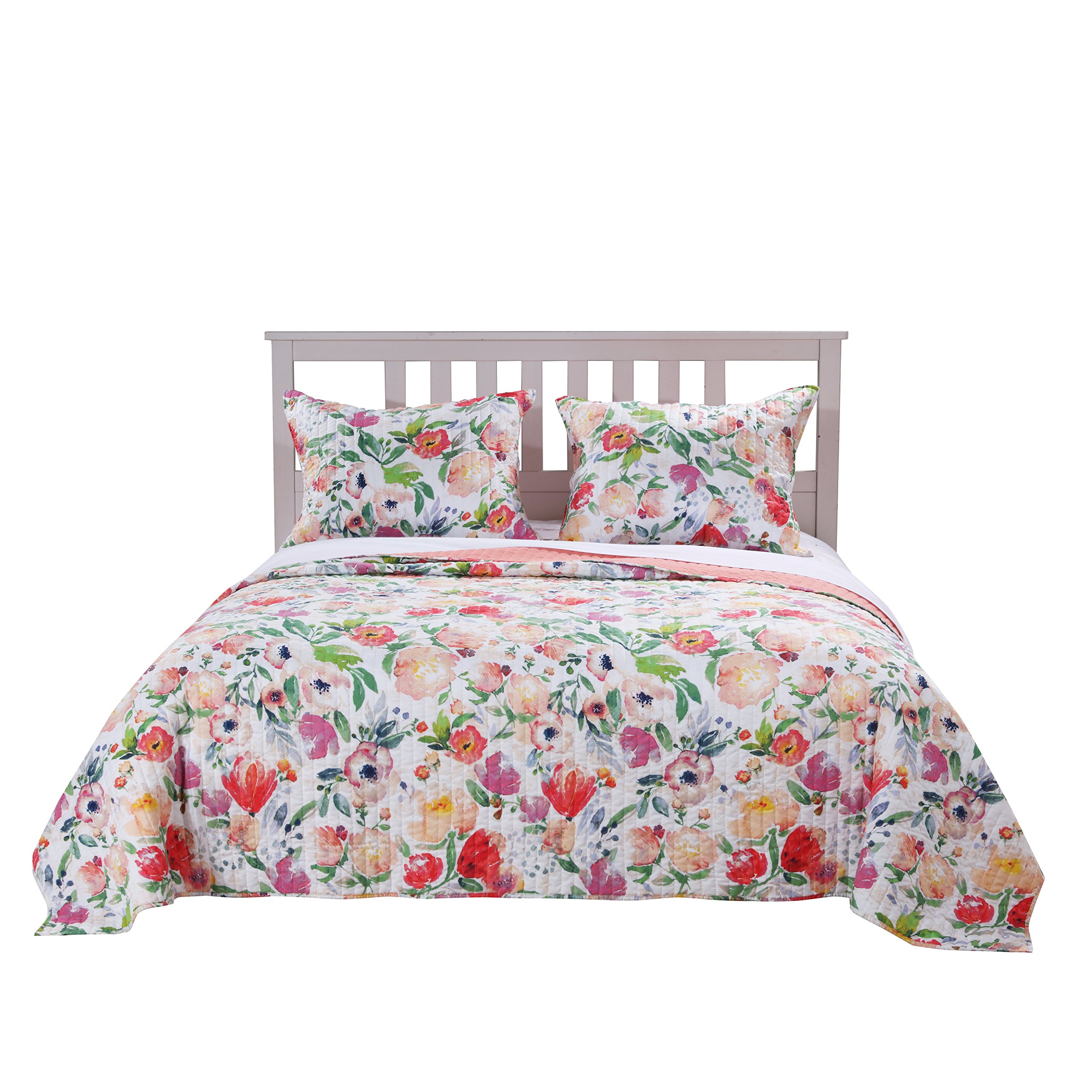 Barefoot Bungalow Blossom Quilt Set, Twin, Multi