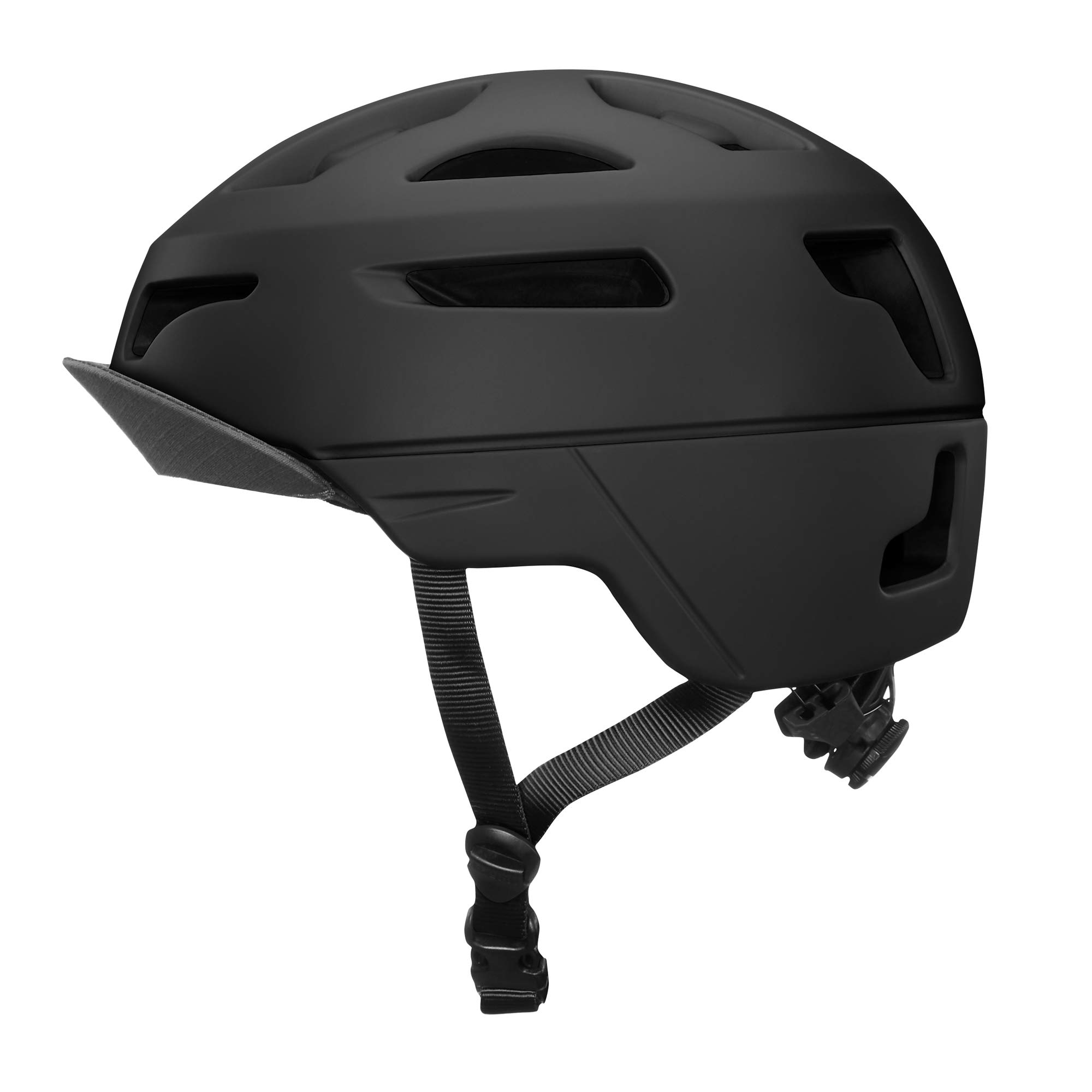 Bern, Union Helmet with Flip Visor, Matte Black, Small