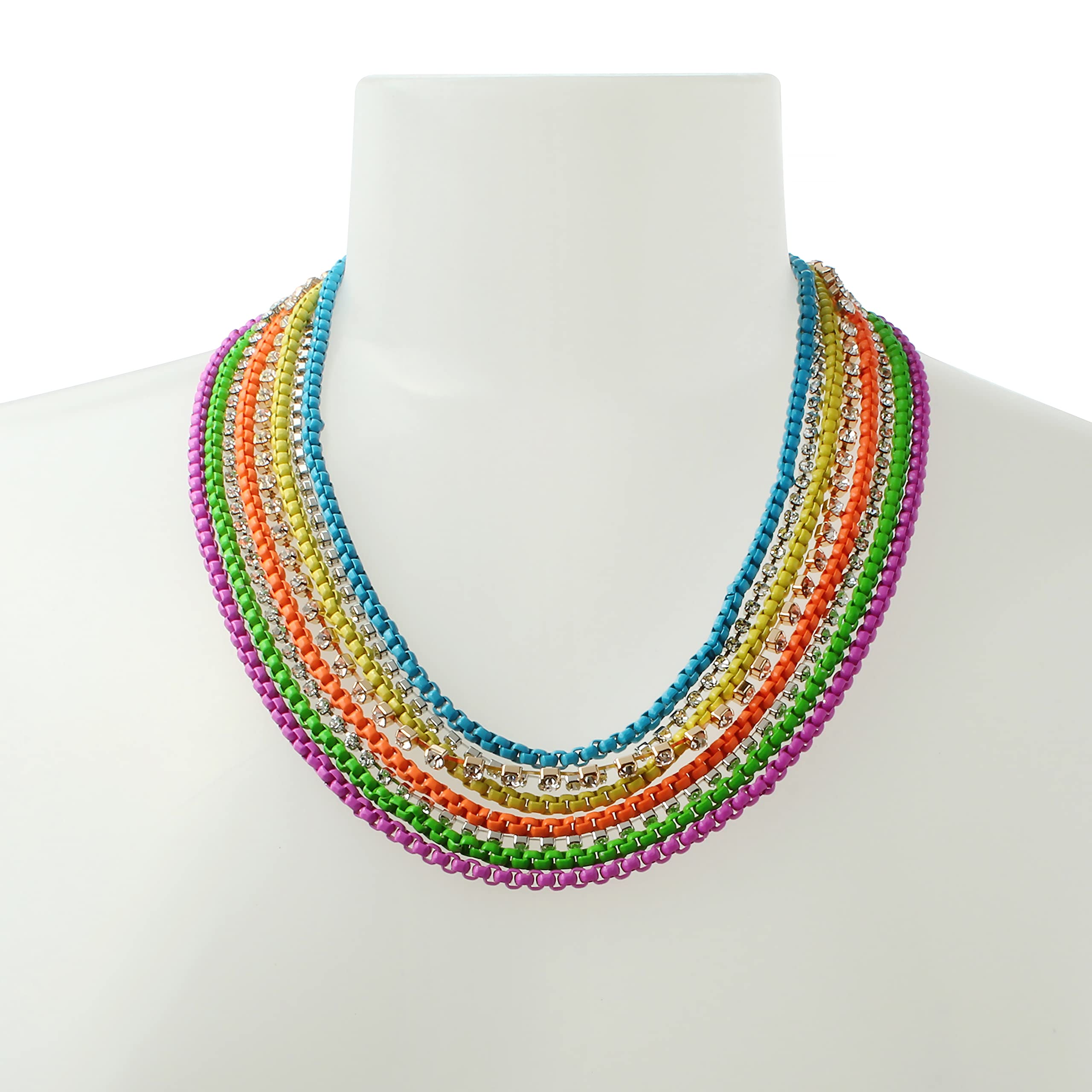 Betsey Johnson Multi Row Layered Necklace