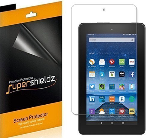 Supershieldz (3 Pack) Anti Glare and Anti Fingerprint (Matte) Screen Protector Shield Designed for Fire 7 inch Tablet (5th Generation 2015 Release)