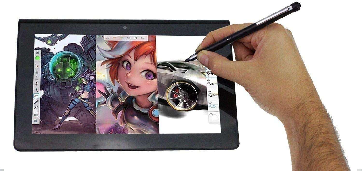 Broonel Black Rechargeable Fine Point Digital Stylus - Compatible with Samsung Galaxy Tab A7 Lite 8.7" Android Tablet
