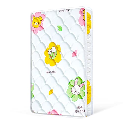 Premium Foam Mini Crib Mattress - Dual-Sided- 38x24x4 Inch- 100% Breathable, Non-Toxic, Quiet and Odorless, Hypoallergenic, Fits Most Mini Cribs