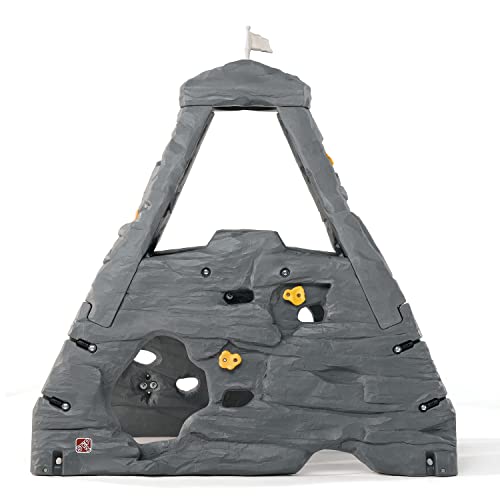 Step2 Skyward Summit Climber β Authentic Kids Playset Rock Climbing Wall with Four Unique Climbing Walls, Two Cargo Nets, Floor Net, and Flag β Rock Climbing Jungle Gym for Backyard