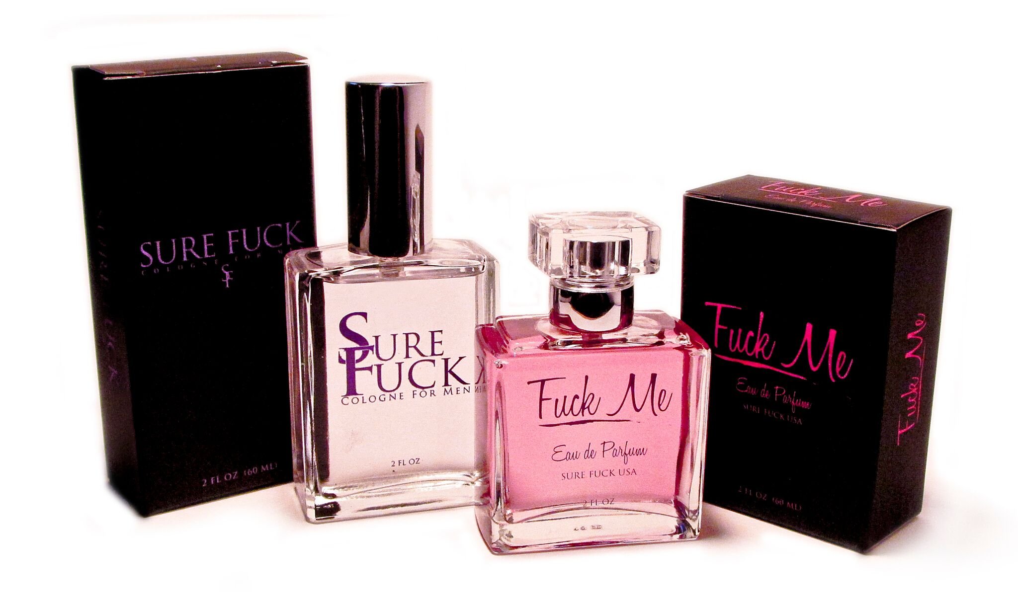 Sure Fk Cologne 2 Oz Spray & Fk Me Perfume 2 Oz Spray Great Holiday Gift Set Lovers Special Perfect Stocking Stuffer