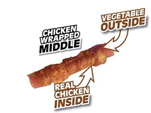 SmartBones Chicken-Wrapped Sticks, Treat Your Dog to a Rawhide-Free Chew Made With Real Chicken and Peanut Butter 8 Count (Pack of 1)