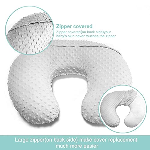 iEvolve Nursing Pillow Cover Breast Feeding Pillow Support Positioner Lounger Cover for Baby Boy Girl(Beige)