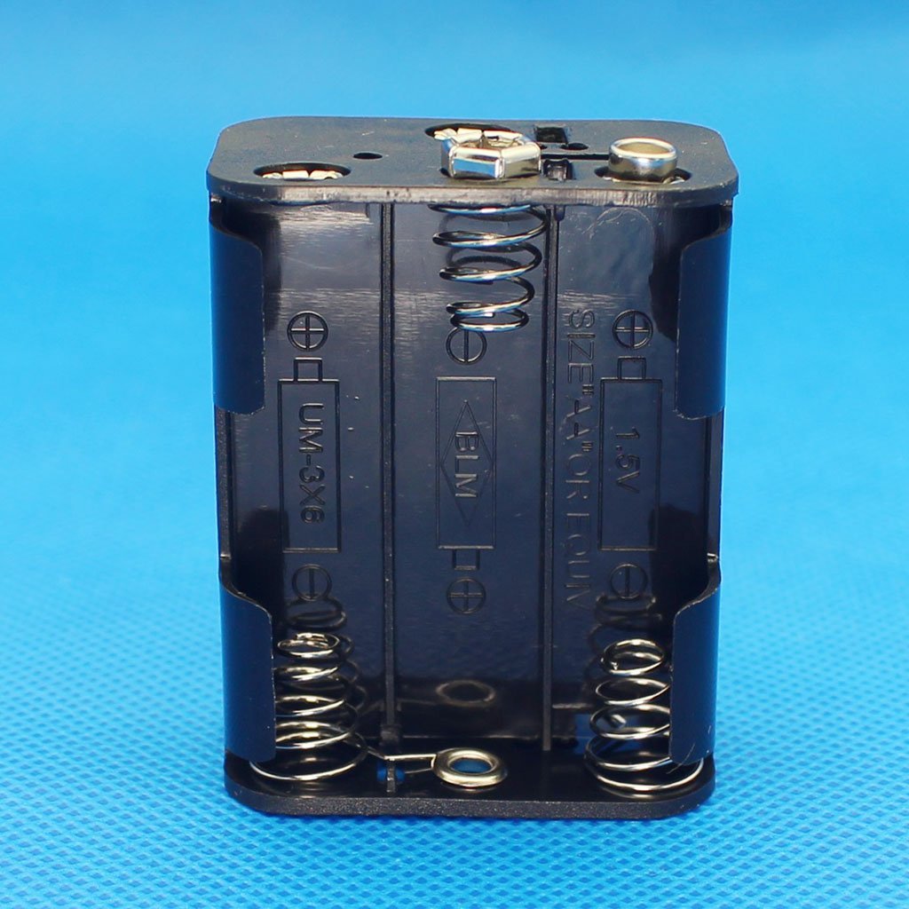 Raogoodcx 4Set 6 x AA Thicken Battery Holder and T Type Wired Battery Clip Standard Snap Connector