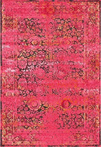 nuLOOM Vintage Shuler Area Rug, 7' 10" x 11', Cherry Pink