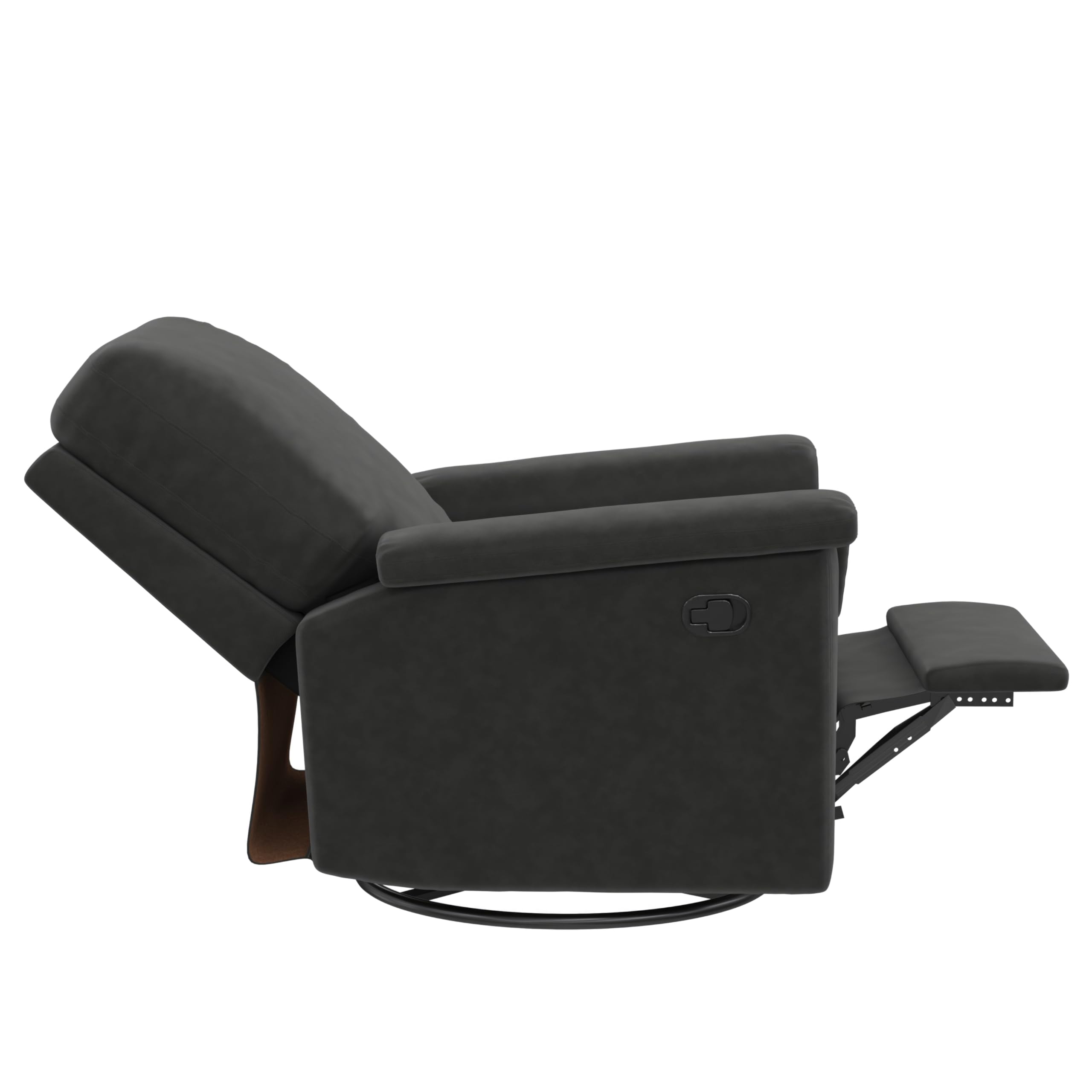 Baby Relax Terrin 3-in-1 Gliding Swivel Recliner Chair, Charcoal