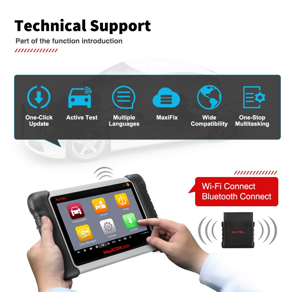 Autel MK808TS TPMS Diagnostic Scanner, 2021 Newest Upgraded Ver. Of MK808, MX808, 28 Services & All Systems Diagnostics, Complete TPMS and Sensor Programming