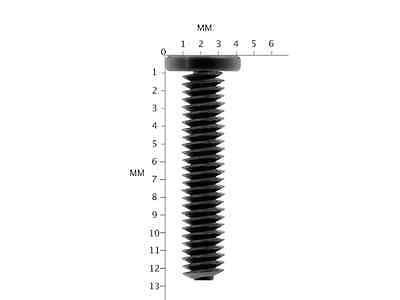 RapidSparesLtd 100 Pack of Black Zinc Laptop Screws Size M2.5x12MM PM2.5X12.0 M2.5X12L