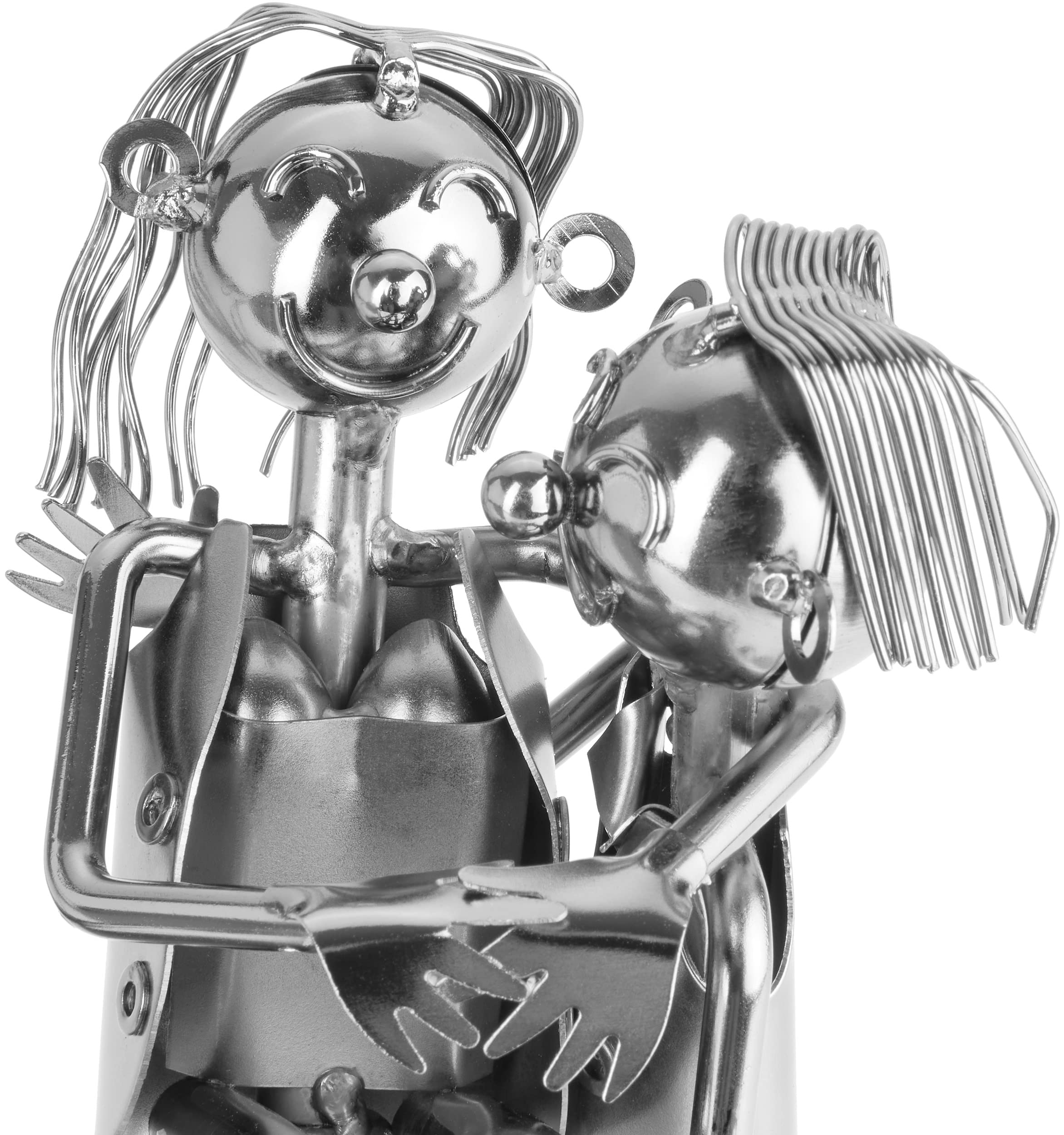 BRUBAKER Wine Bottle Holder Statue Love Couple, Carrying Wife Over The Threshold Sculptures and Figurines Decor Wine Racks and Stands Gifts Decoration