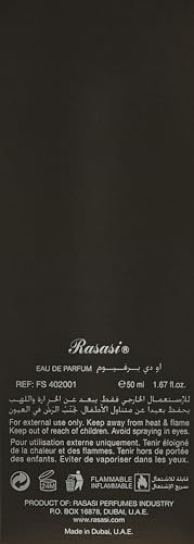 RASASI Fattan Pour Homme for Men Eau de Parfum Spray, 1.7 Ounce