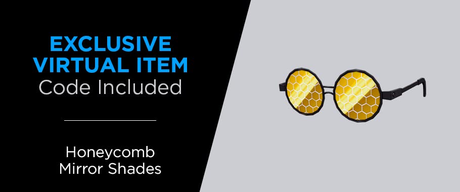 Roblox Avatar Shop Series Collection - Just Bee Yourself + Rainbow Robloxian Raver Bundle [Includes 2 Exclusive Virtual Items]
