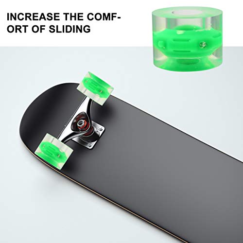 BESPORTBLE Skateboard Wheels with Bearings 60mm Longboard Wheels Cruiser Wheels Street 4pcs