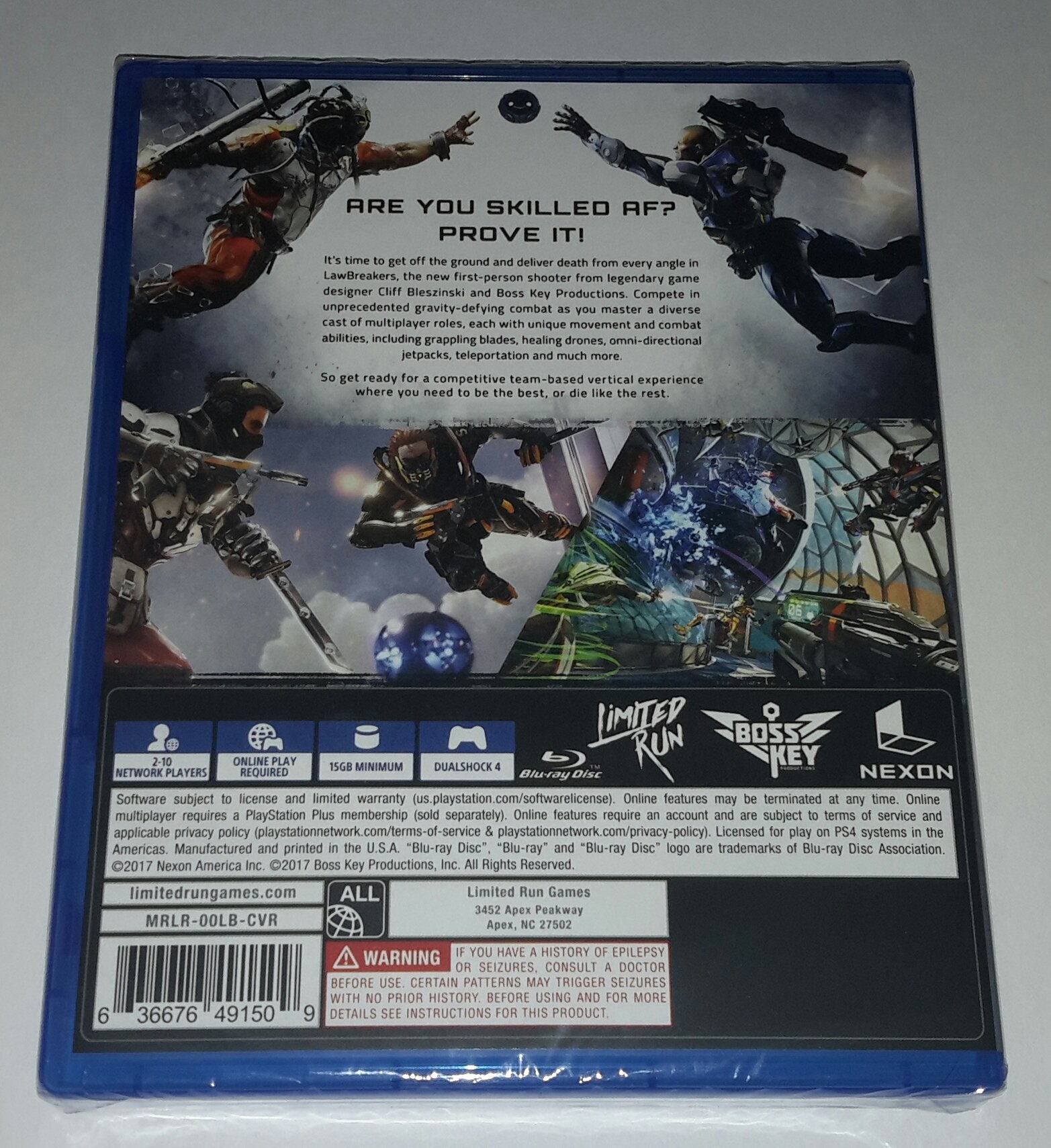 Lawbreakers [PS4] Limited Run Games Release