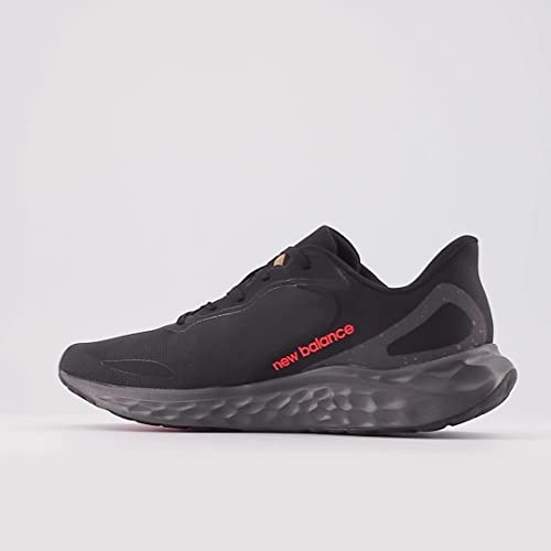 New Balance Men's Fresh Foam Arishi V4 Running Shoe, Black/Magnet/Electric Red, 14