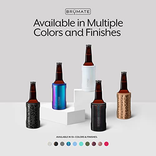 BrüMate Hopsulator Bott'l Insulated Bottle Cooler for Standard 12oz Glass Bottles | Glass Bottle Insulated Stainless Steel Drink Holder for Beer and Soda (Stainless)