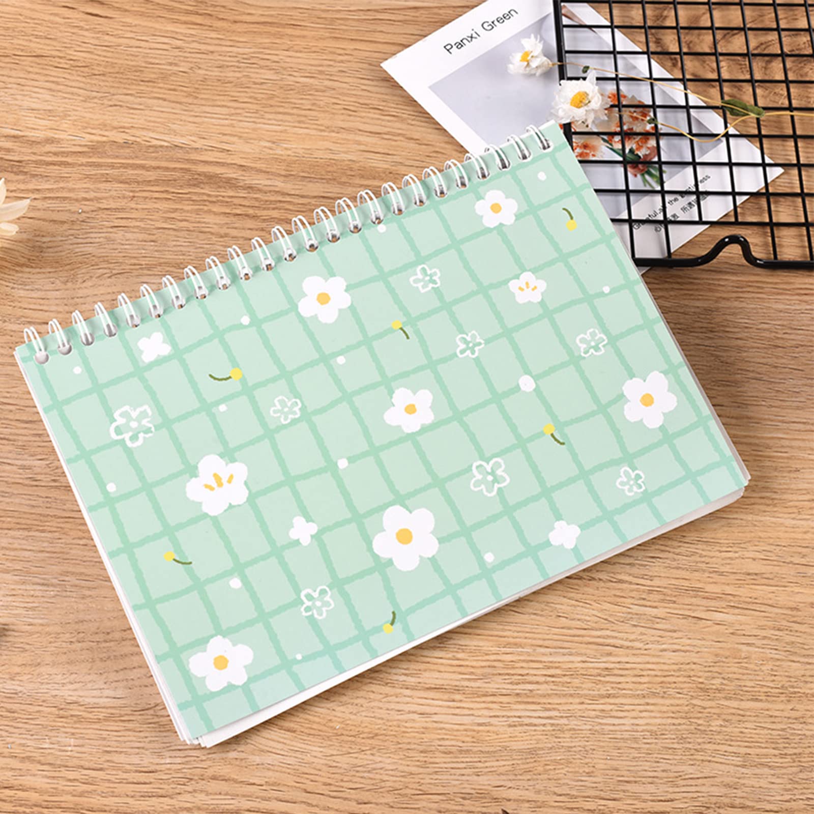 Blank Sticker Book Collecting Album Reusable Stickers Storage Organizer Book (GREEN)