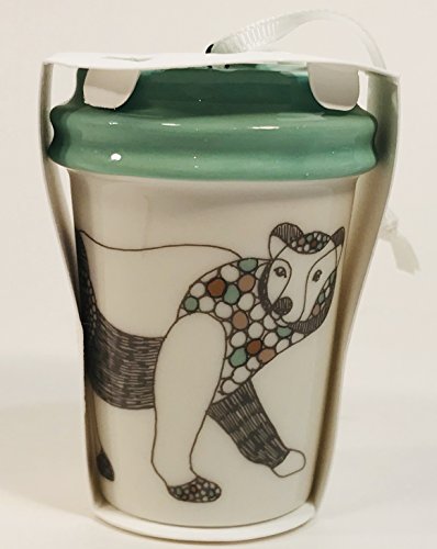 Starbucks 2017 Holiday Cup Ornament Mint Green Bear