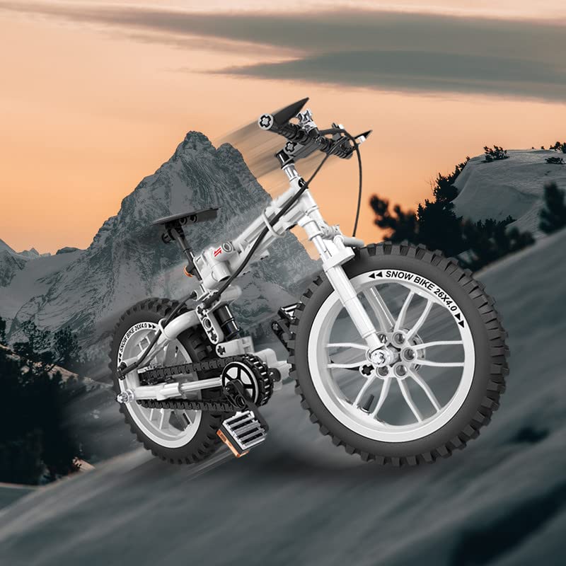 QLT QIAOLETONG Foldable Motorcycle Building Blocks