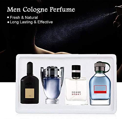 Brrnoo 25 ml 4 Bottles Men's Perfume, Perfume Mature Men Perfume Long Lasting Perfume, Lightweight Durable Perfume Cologne Perfume Set, Christmas Thanksgiving for Idea Adeau Homme