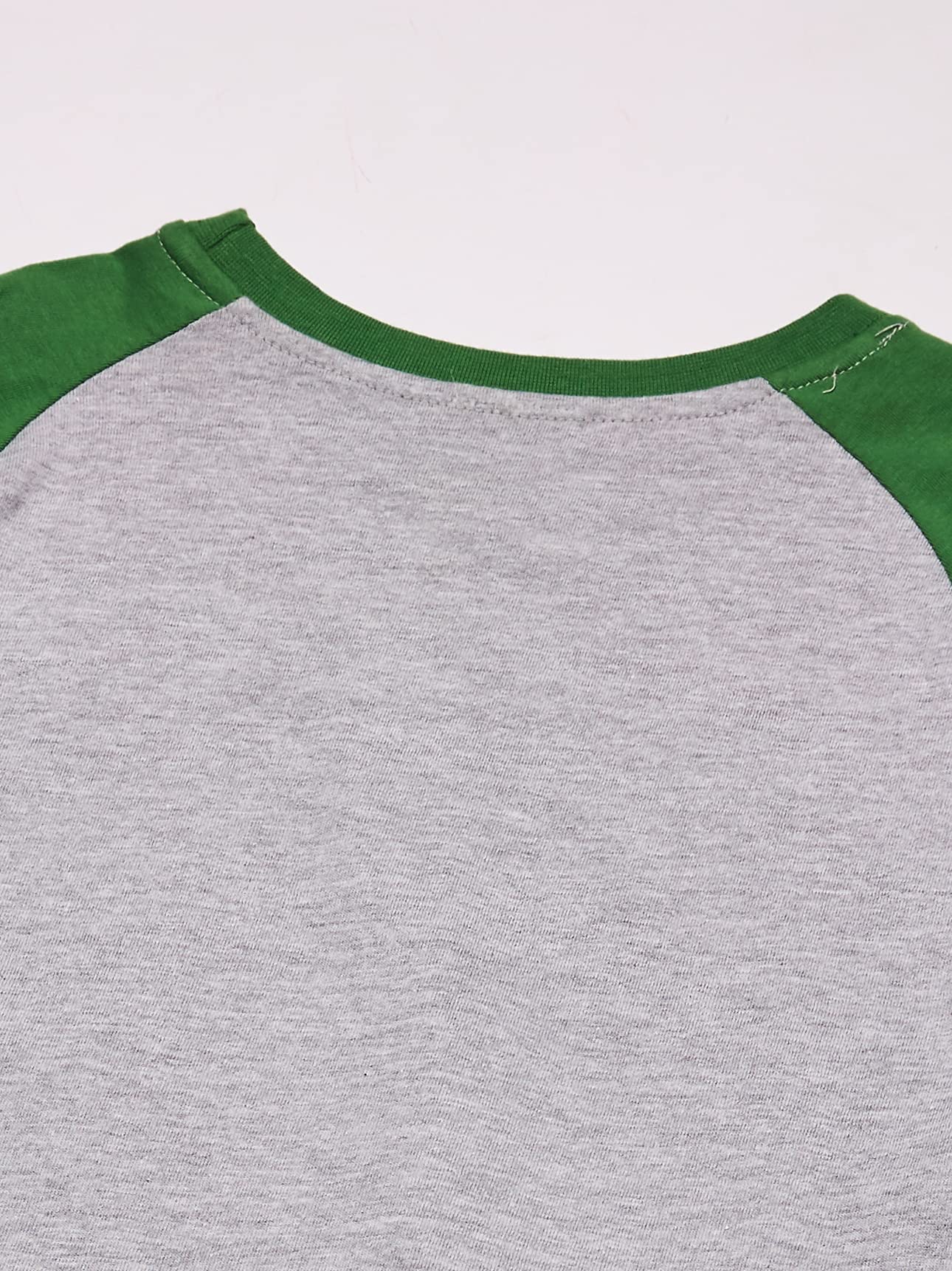 John Deere boys Long Sleeve Raglan Tee T Shirt, Green, 6-7 Years US