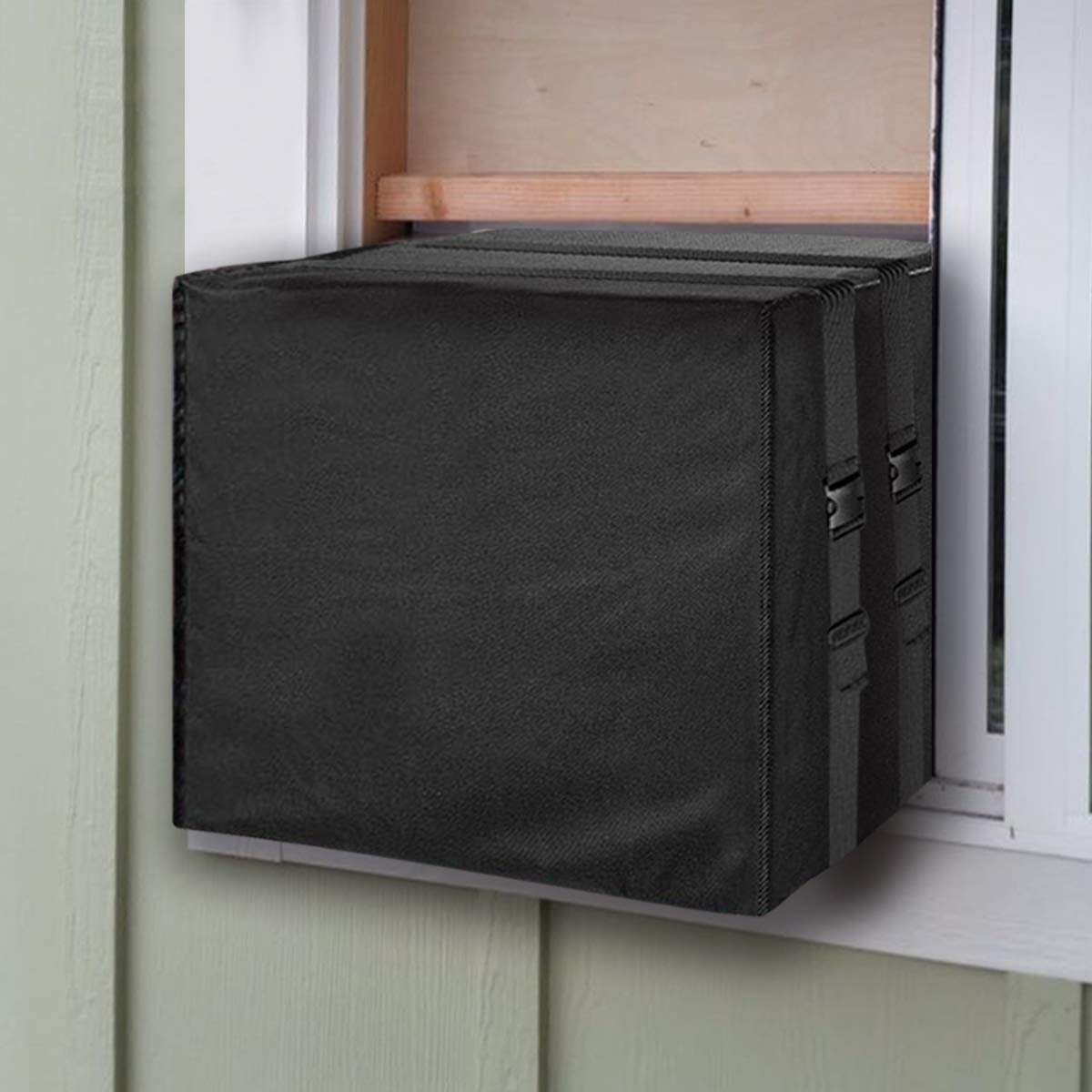 LBG Products Window Air Conditioner Cover 21''Wx15''Hx16''D for Outside AC Unit,Heavy Duty Winter AC Defender,Bottom Covered