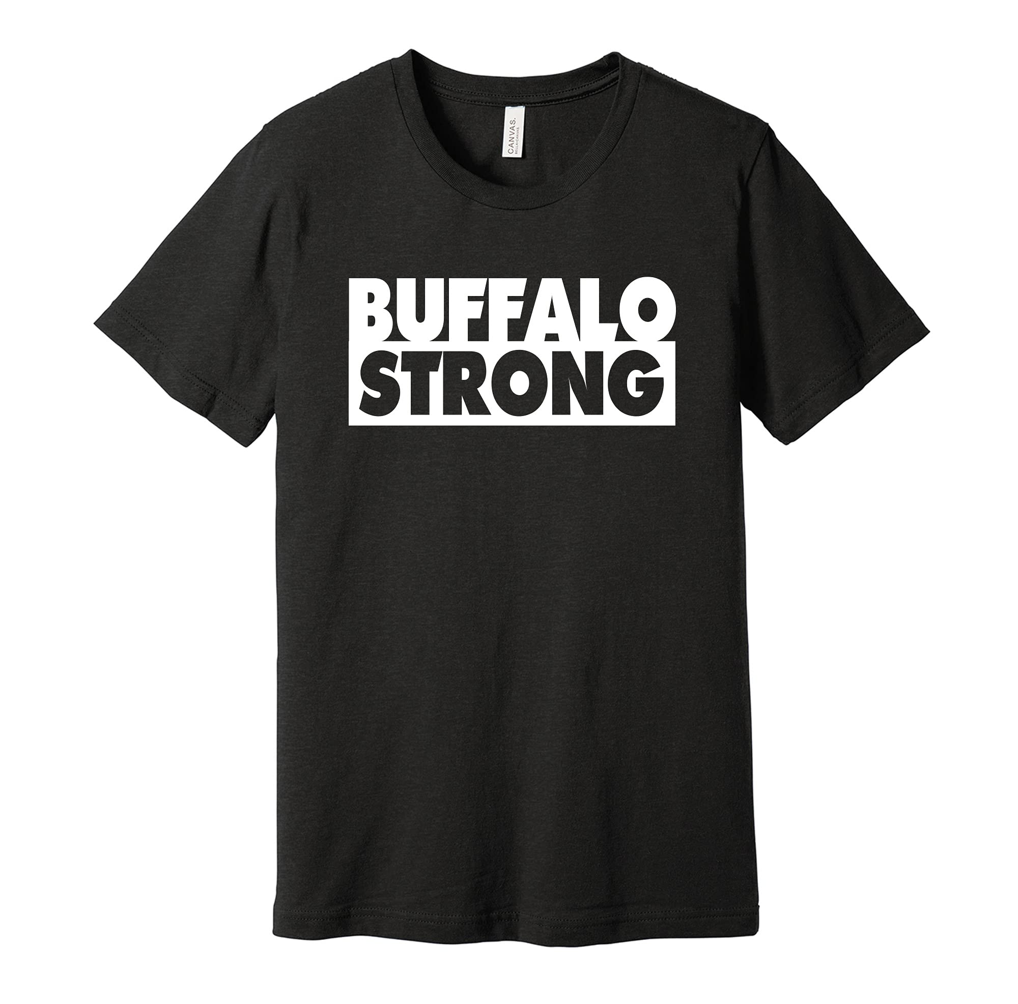 Buffalo Strong - Represent Buffalo with Pride Shirt - Black White Grey or Pink - Black - 3XL