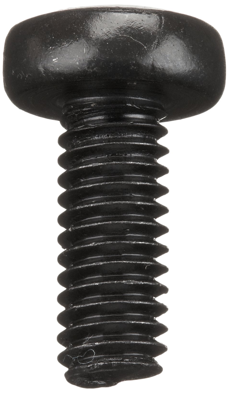 Small Parts M410D7985AB Steel Pan Head Machine Screw, Black Oxide Finish, Meets DIN 7985, #2 Phillips Drive, M4-0.7 Thread Size, 10 mm Length, Fully Threaded, Import (Pack of 100)