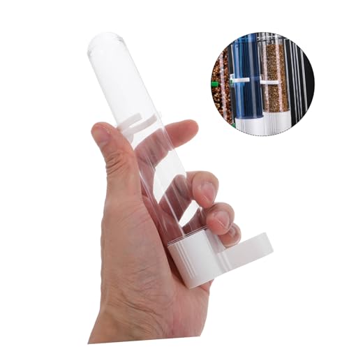 BESPORTBLE Bird Parrot Feeding Cup Bird Feeder for Outside Waterer Feeding Cup Water Dispenser for Birds Portable Feeder Cup Water Feeder Drinking Water Machine Dispenser Bird Supplies White