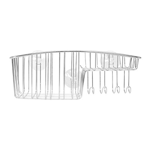 Spectrum Diversified Bathroom Contempo Shower, Stainless Steel, Basket w/Hooks