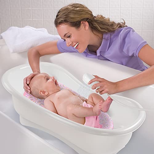 Newborn-to-Toddler Bath Center & Shower (Pink)