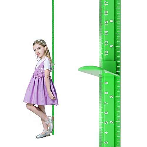 SNOPARD Growth Chart, Baby Height Chart,Spliced Height Ruler, Kids Height Measurement for Wall Sticker, Sliding Measuring Ruler for Nursery School Clinic with High Precision,79 inch (Greenďź
