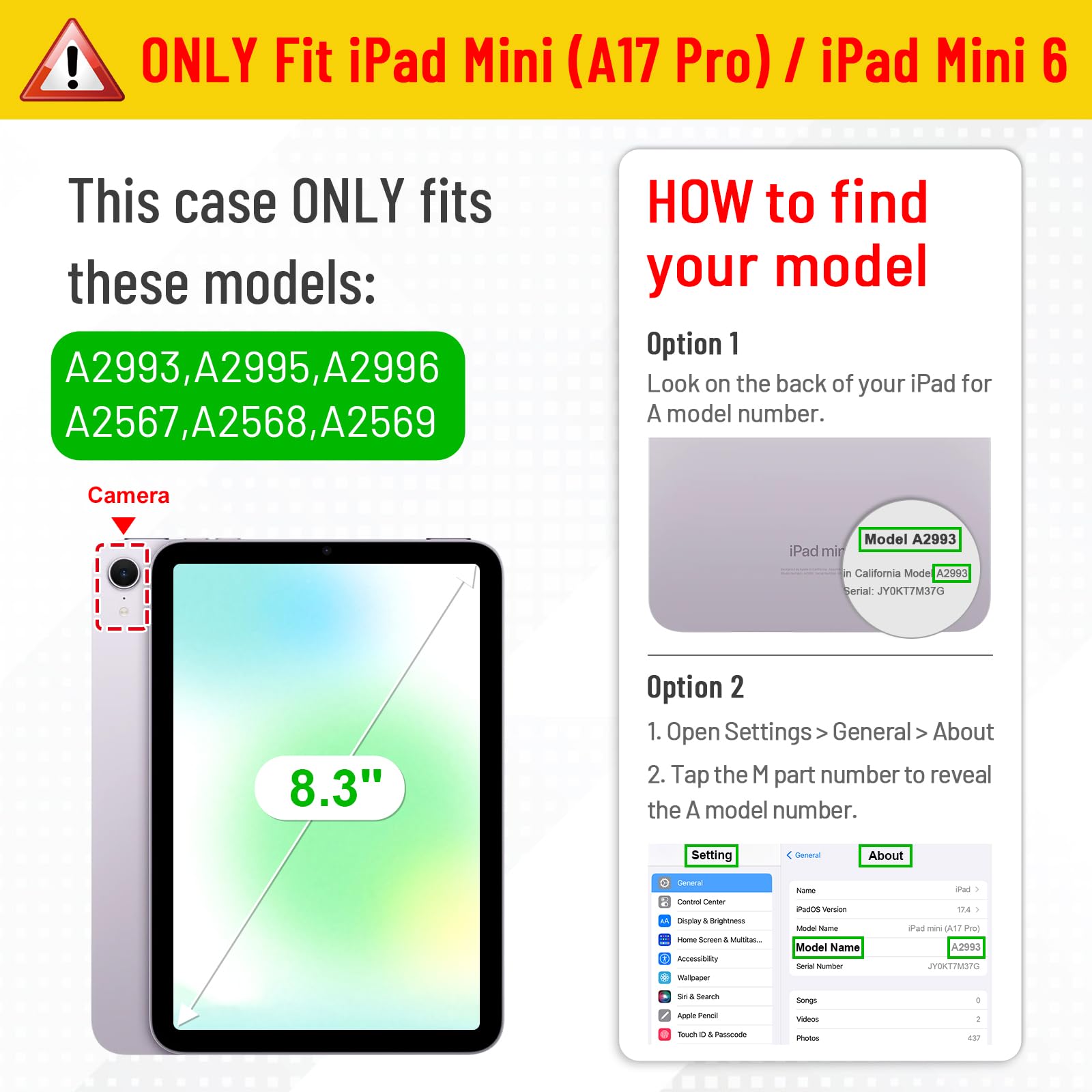 Fintie SlimShell Case for iPad Mini 7 (A17 Pro) 2024 / iPad Mini 6 2021 - [Built-in Pencil Holder] Soft TPU Protective Stand Back Cover for iPad Mini 7th/6th Generation 8.3 Inch, Composition Lilac