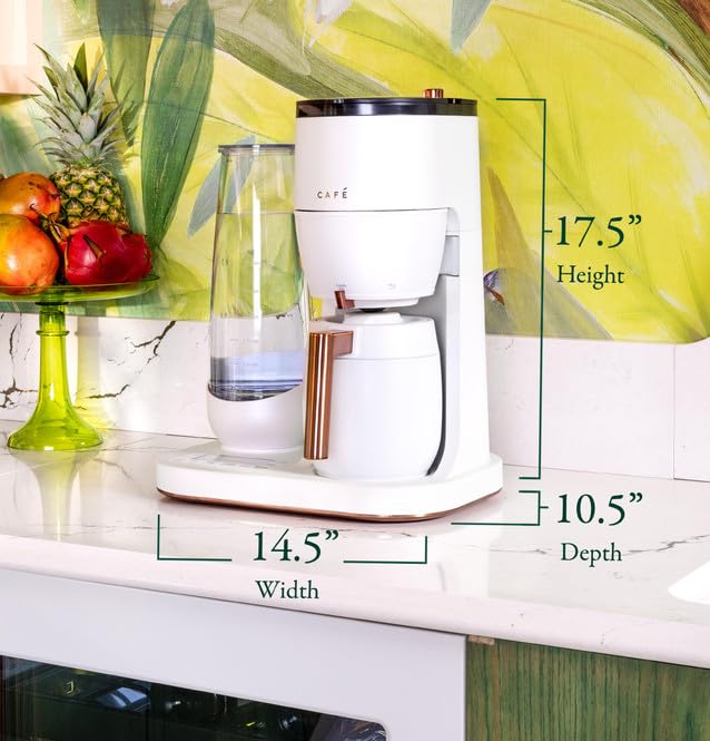 Café Specialty Grind and Brew Coffee Maker | Single-Serve Option | 10-Cup Thermal Carafe| WiFi Enabled Technology | Smart Home Kitchen Essentials | SCA Certified, Barista-Quality Brew