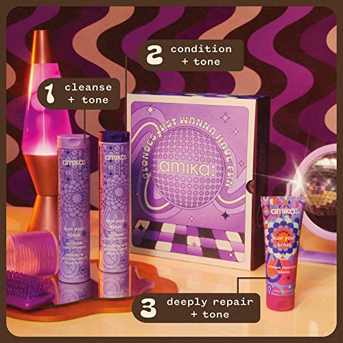 Blonde Boogie Bust Your Brass Toning and Repair Set | amika