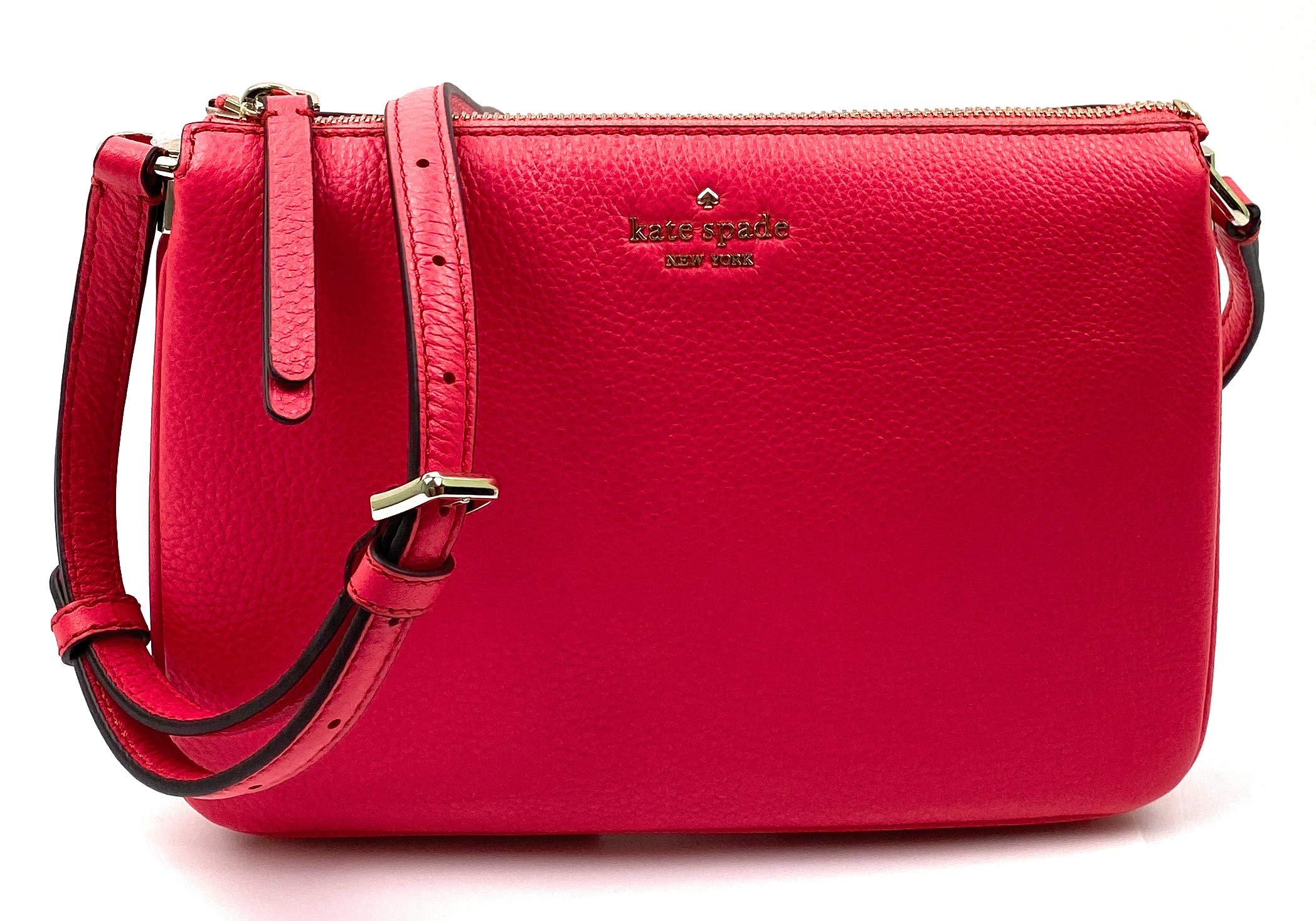 Kate Spade New York Triple Gusset Crossbody (Stop light)