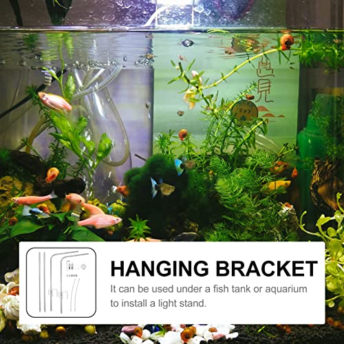 iplusmile Fish Tank Accessory Aquarium Lighting Holder Fish Tank Light Stand Kit, Adjustable Fish Tank Light Rack Aquarium Stand for Aquatic High LED Light Lamp Light Hanging Bracket