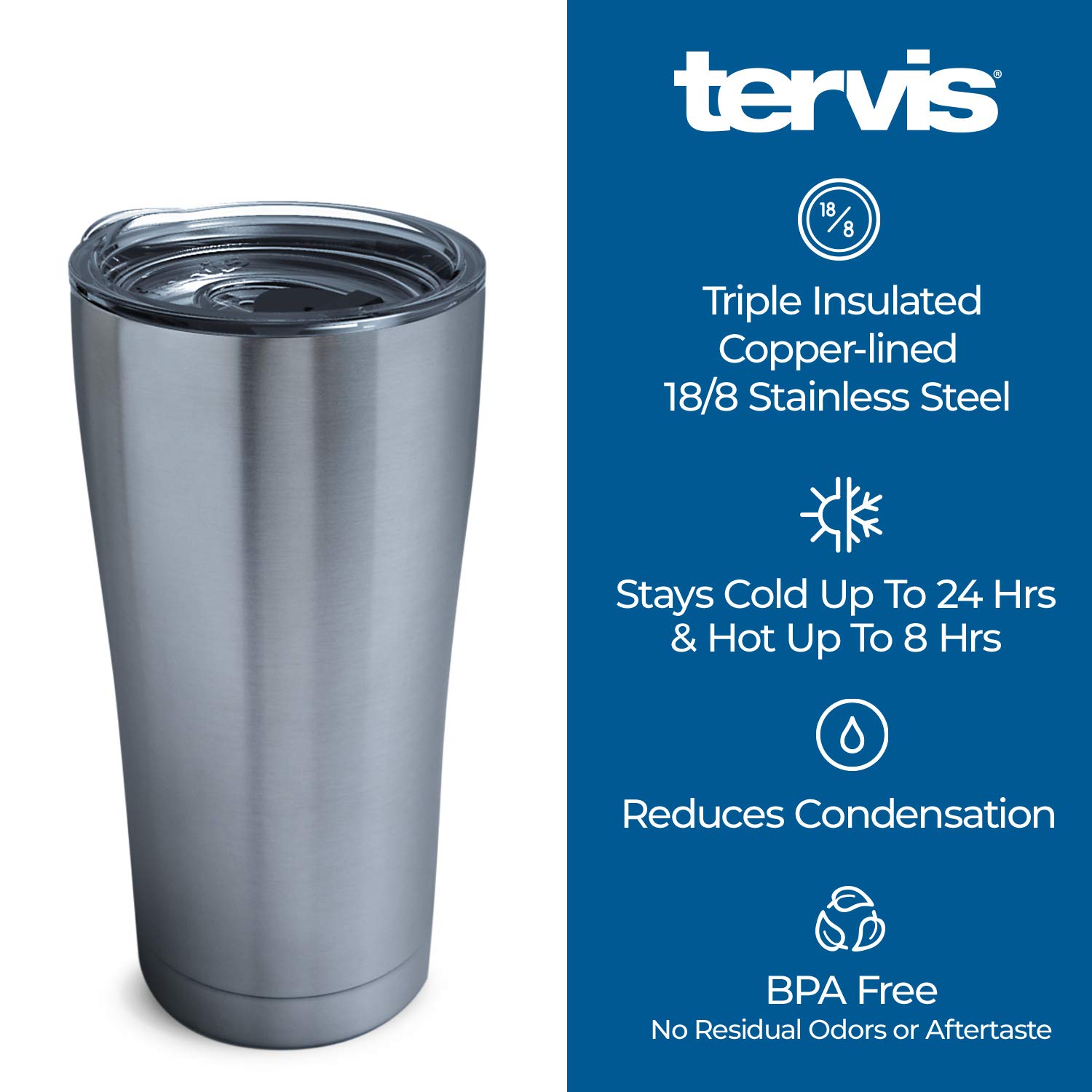 Tervis Triple Walled Flat Art Dogs Insulated Tumbler Cup Keeps Drinks Cold & Hot, 20oz Legacy, Stainless Steel