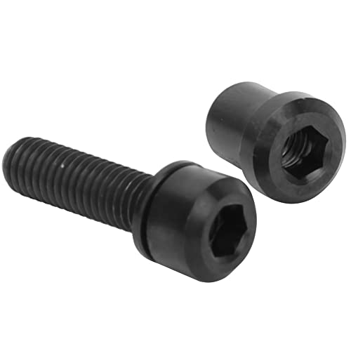 Bicycles Bolts Replacement Accessories wear-Resistant 4PCS Alloy M5*18 Stem Screws Set for Trail Riding for School Sports(Black)