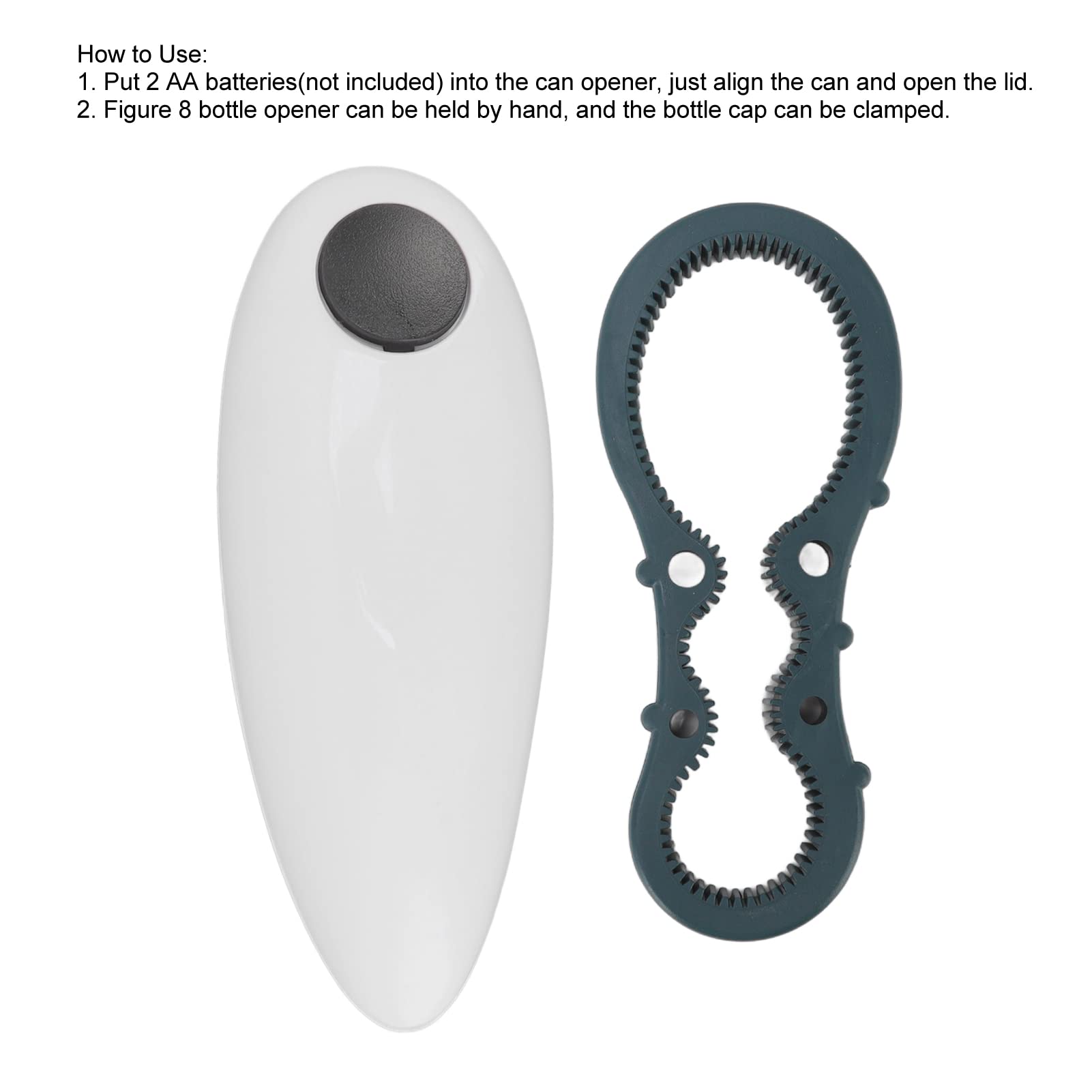 Automatic Electric Can Opener, Automatic Can Opener with No Sharp Edge, Cordless One Tin Touch Electric Can Opener, Light Weight Multi Function Hand Free Can Opener for Kitchen