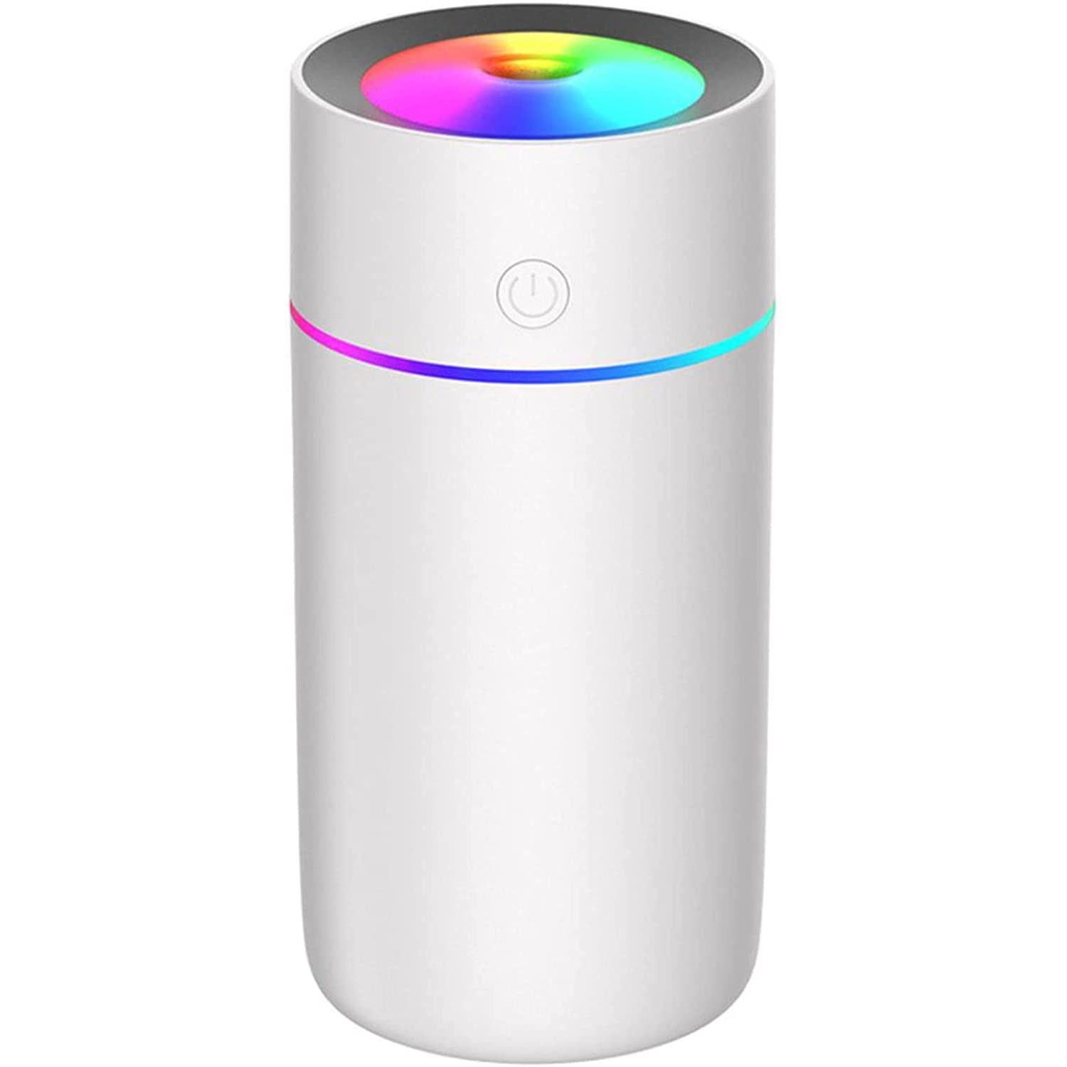 Mini Humidifier, Cool Mist Portable Mini USB Humidifier for Plants Car Baby Bedroom with Auto Shut-Off, Best Personal Humidifier (320ML-White)