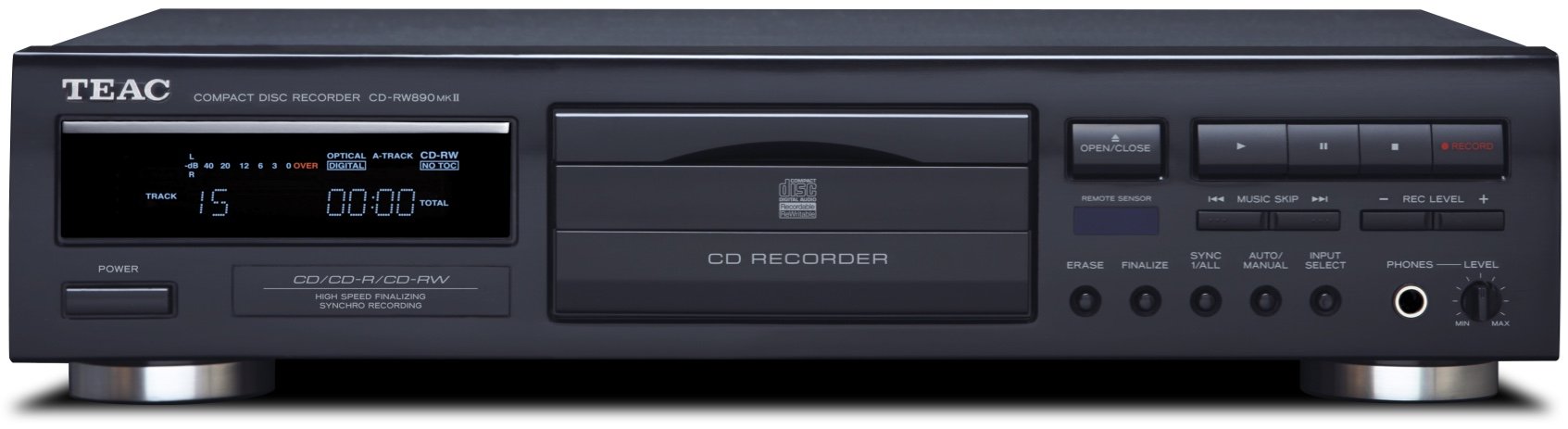 Teac CD-RW890MK2-B Home Audio CD Recorder - Black