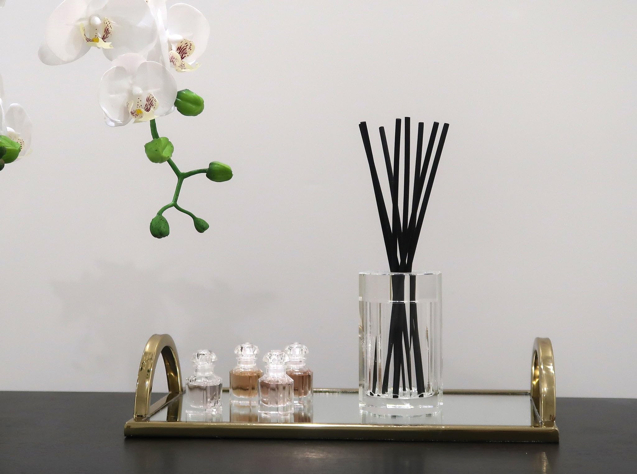 Beautiful Gold Mirrored Tray with Side Rails