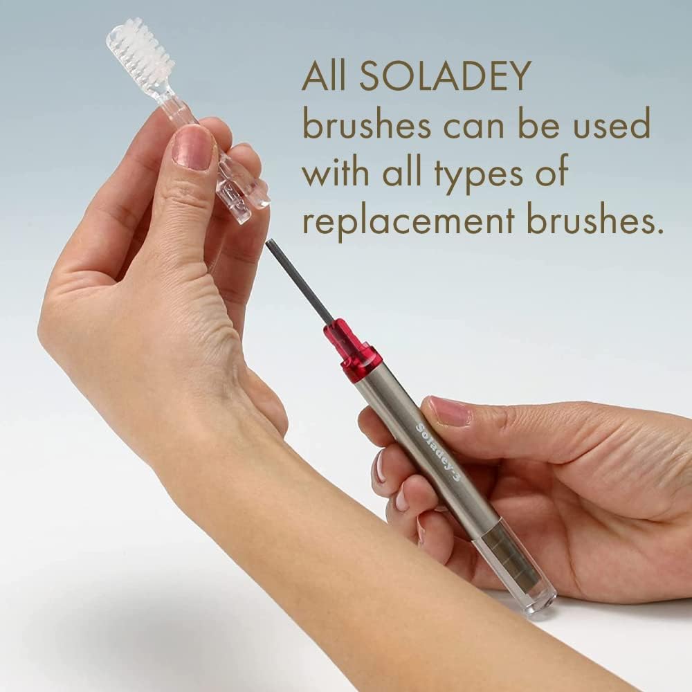 Soladey 3 Ionic Toothbrush, Solar Panels and TiO2 Semiconductor (Tapered Orange),Ready to use Ionic Toothbrush