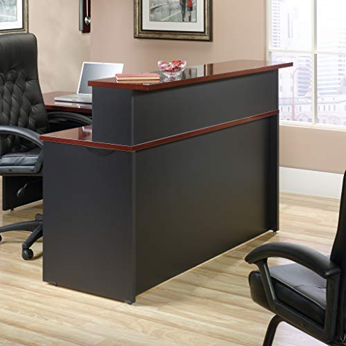 Sauder Via Hutch, L: 59.45" x W: 14.57" x H: 11.65", Classic Cherry Finish