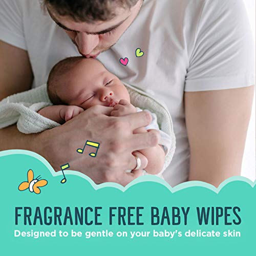 Seventh Generation Free & Clear Baby Wipes Refill Unscented and Sensitive Gentle as Water 64 count Pack of 12 (768 Total)
