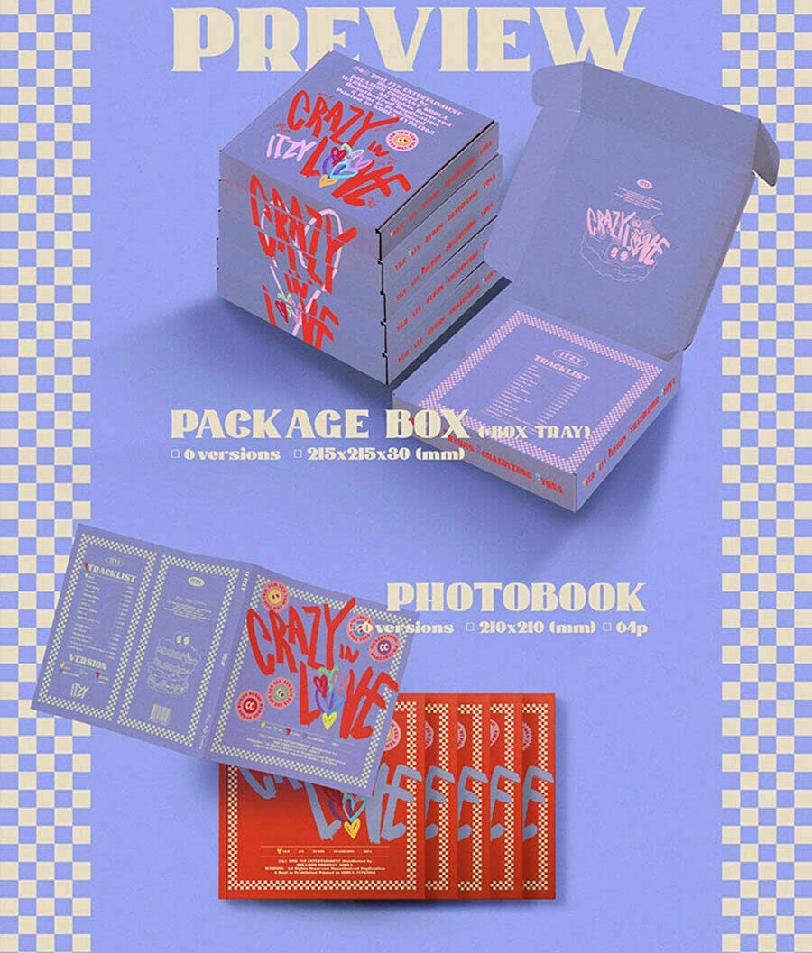 Pledis ITZY - CRAZY IN LOVE (Vol.1) Album+Extra Photocards Set (YEJI ver.)